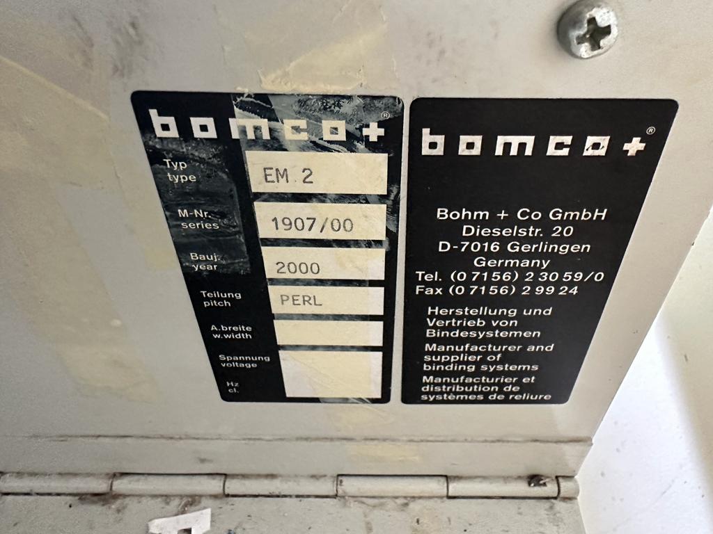 Bomco EM 2 | AGM Anwar Graphische Maschinen GmbH