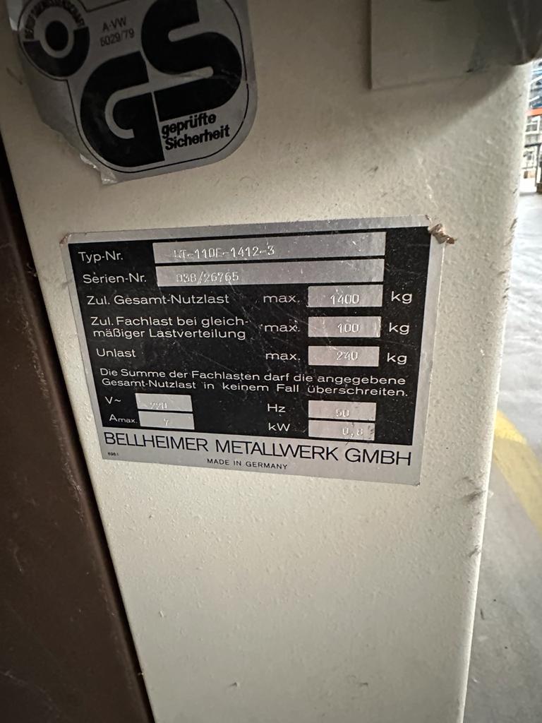 Bellheimer Kardex Industriever LT-110E-1412-3 | AGM Anwar Graphische ...